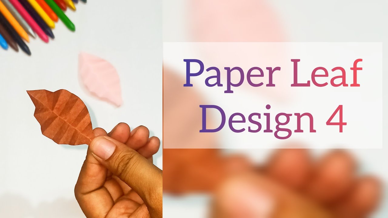 "Leafy Elegance: Paper Leaf Design Tutorial 🍃 "#PaperLeaves # ...