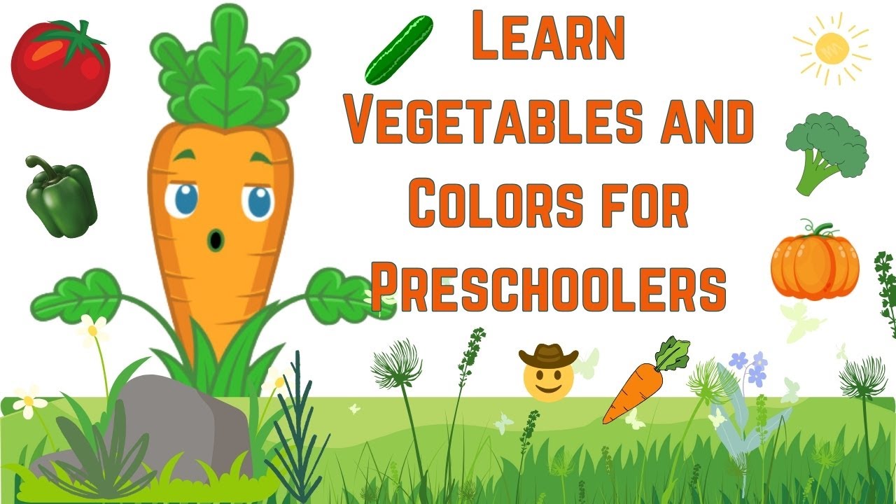 Learn Vegetables and Colors for Preschoolers | Interactive Vegetable ...