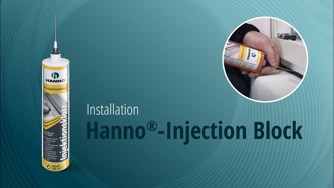 Hanno®-Injection Block | installation instructions - YouTube