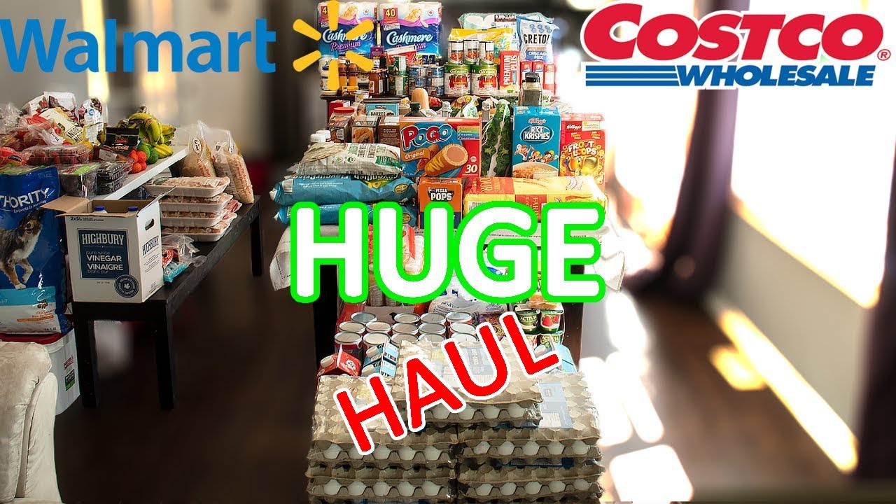 Groceries For A Month | 2021 Grocery Haul | Large Family Haul - YouTube