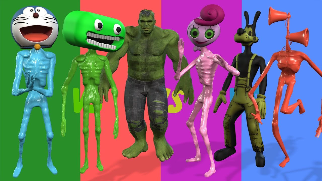 Siren head - Jumbo Josh - Mommy Long Legs - Doraemon VS Hulk - Dog ...