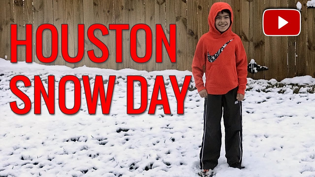 HOUSTON SNOW DAY 2017 | ERIKTV365 - YouTube