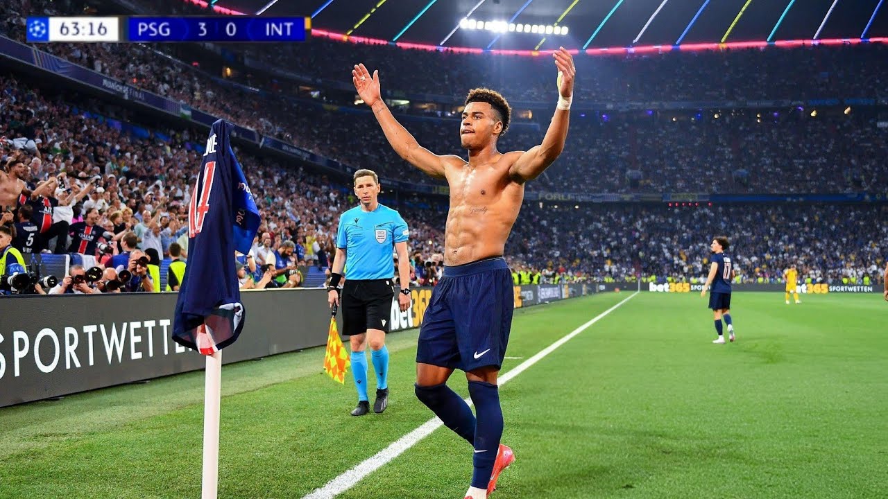 Desire Doue TOYING With Inter Milan | UCL Final 2024-25 | HD 1080i ...
