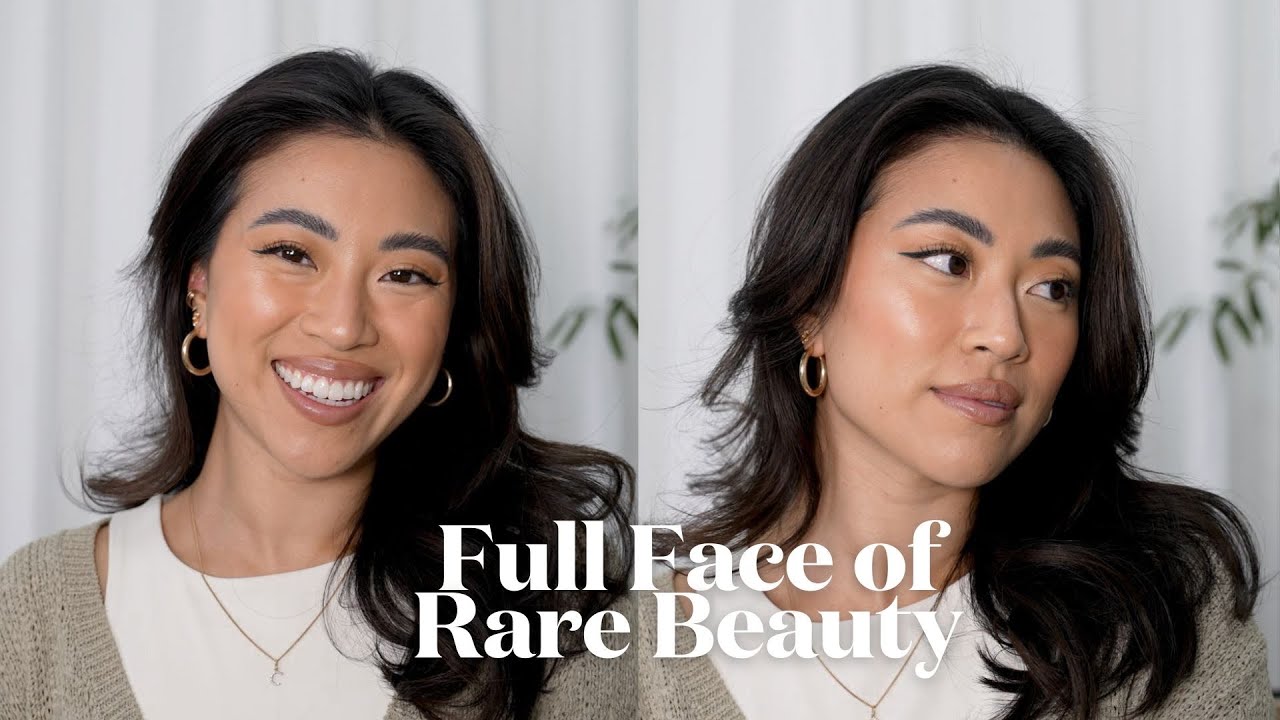 IS IT WORTH THE HYPE? Full Face of Rare Beauty 🤍 new launches ...
