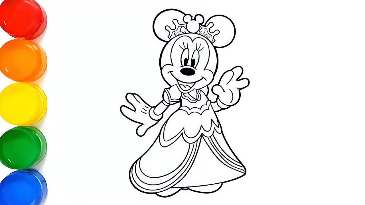 How to Make Minnie Mouse Drawing, Minnie Mouse Drawing, Painting and ...