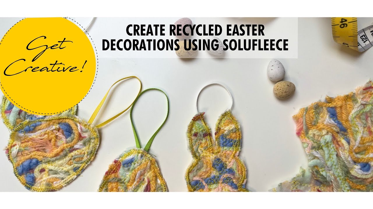 How to Make Recycled Fabric Easter Decorations - YouTube