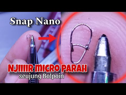 Cara membuat snap pancing super kecil untuk micro casting dan tanago game
