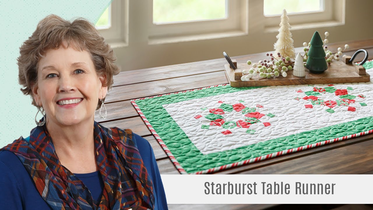 How To Make A Starburst Table Runner - Free Quilting Tutorial - YouTube