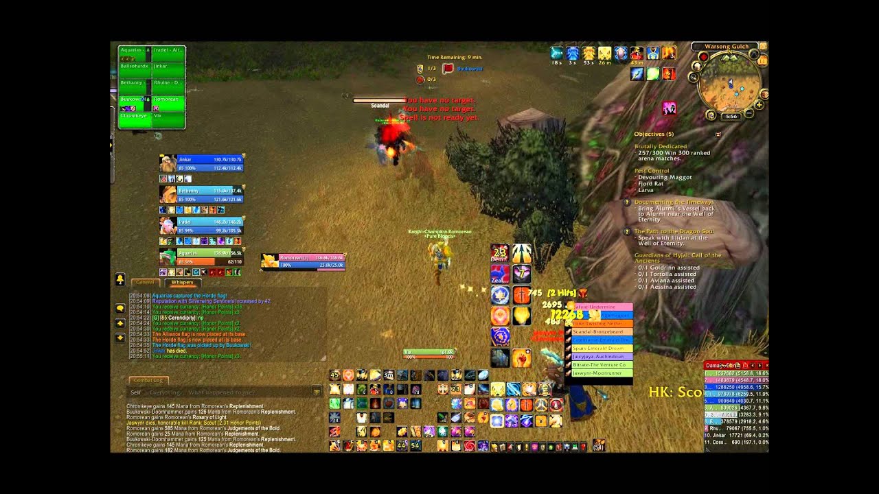 Ret Pally, Romorean, gets Frenzied Defender in Warsong Gulch (Epic ...