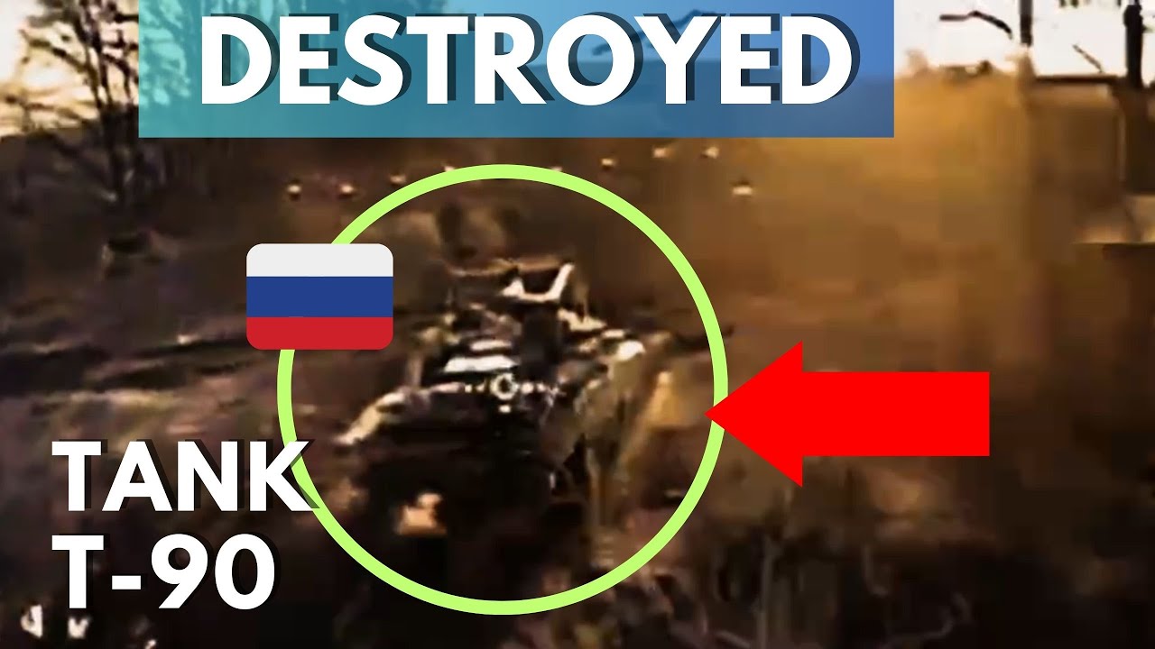 The Russian T-90 tank was destroyed - after the attack of Ukrainian FPV ...