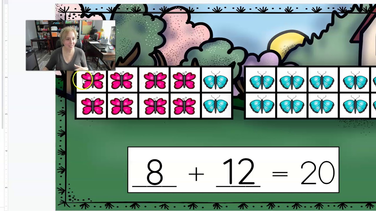 Google Classroom Visually Adding to 20 on a Tens Frame for Kindergarten ...
