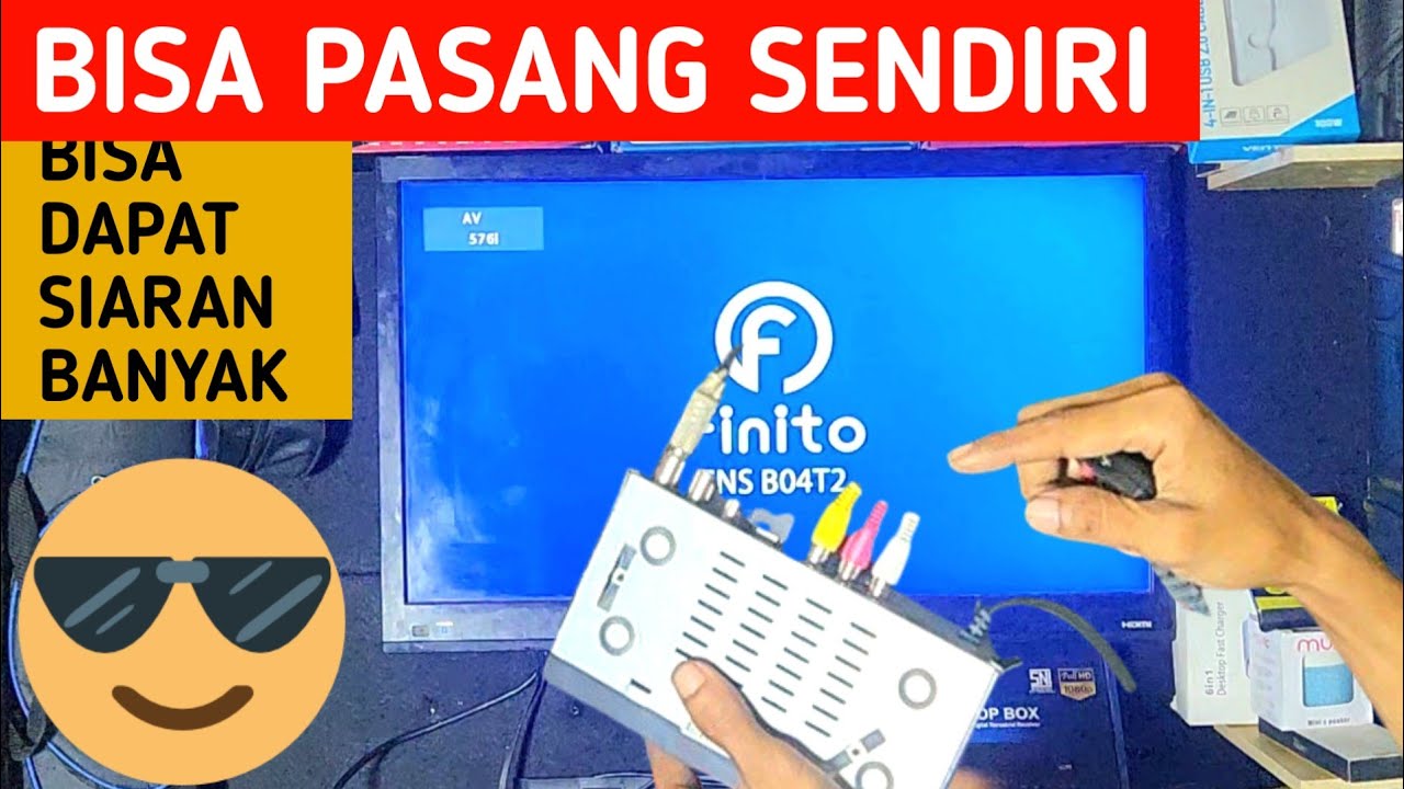 CARA PASANG SET TOP BOX FINITO MODE AV DAN HDMI BISA YOUTUBE TIKTOK ...