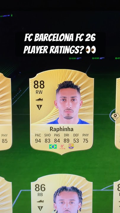 EA FC 26 Barcelona Player Ratings Prediction! - YouTube
