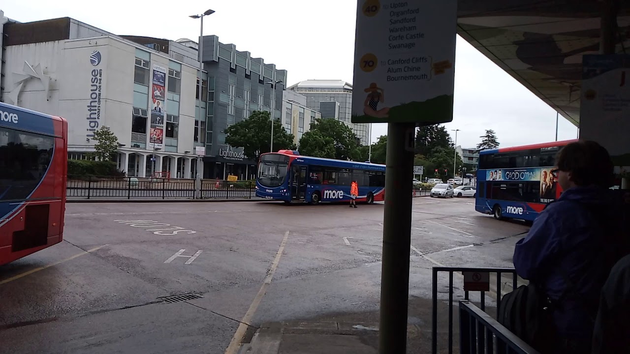 Buses at Poole bus station. 10.6.2019. - YouTube