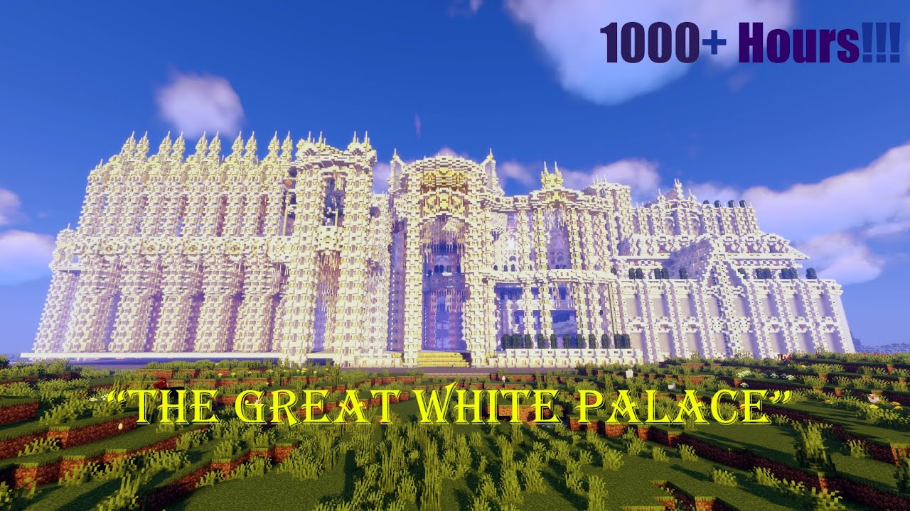 Minecraft Timelapse | The Great White Palace | Part5 EPIC BUILD - YouTube
