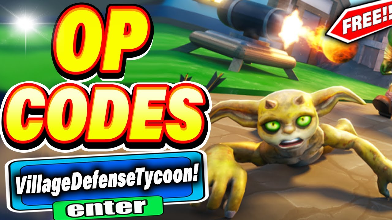 ALL NEW *SECRET CODES* IN ROBLOX VILLAGE DEFENSE TYCOON (new codes in ...