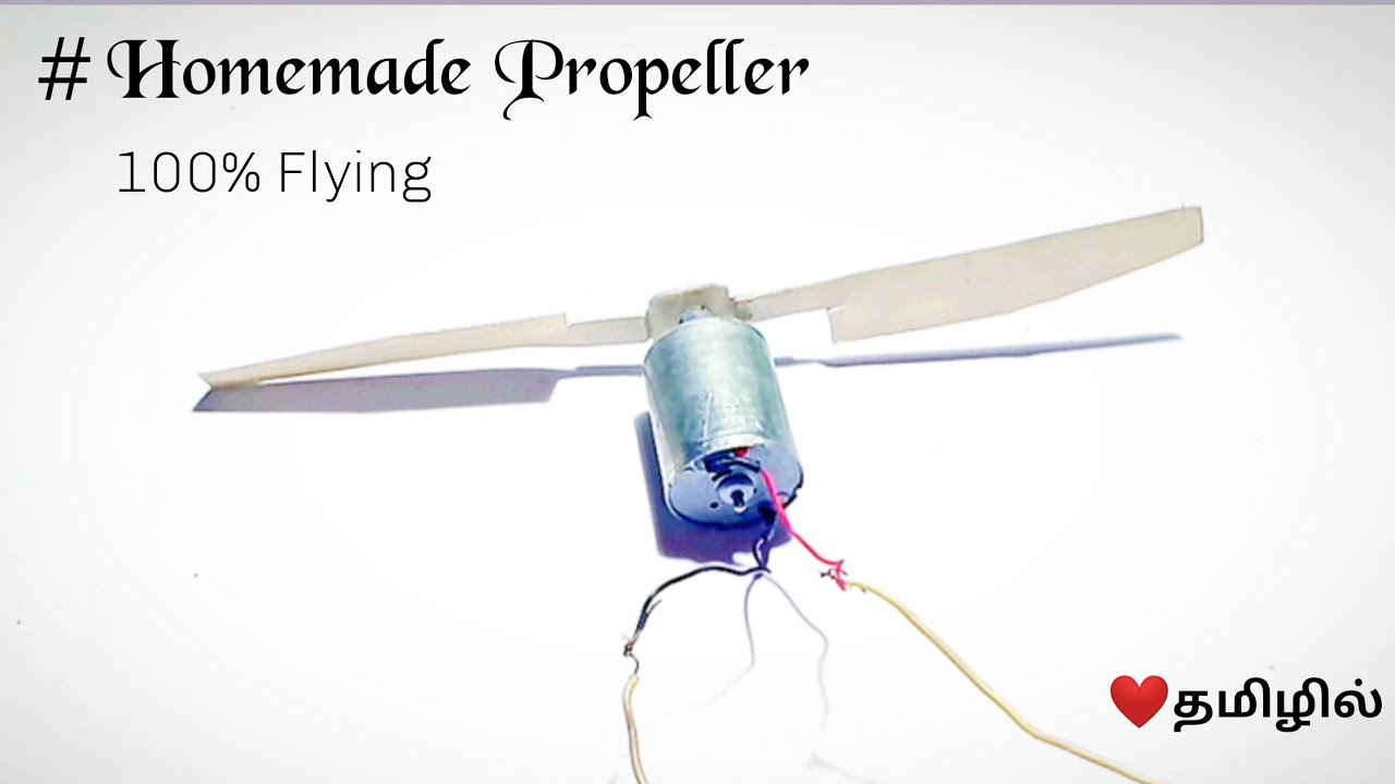 How to make Propeller for drones and rc planes at home|தமிழில் - YouTube