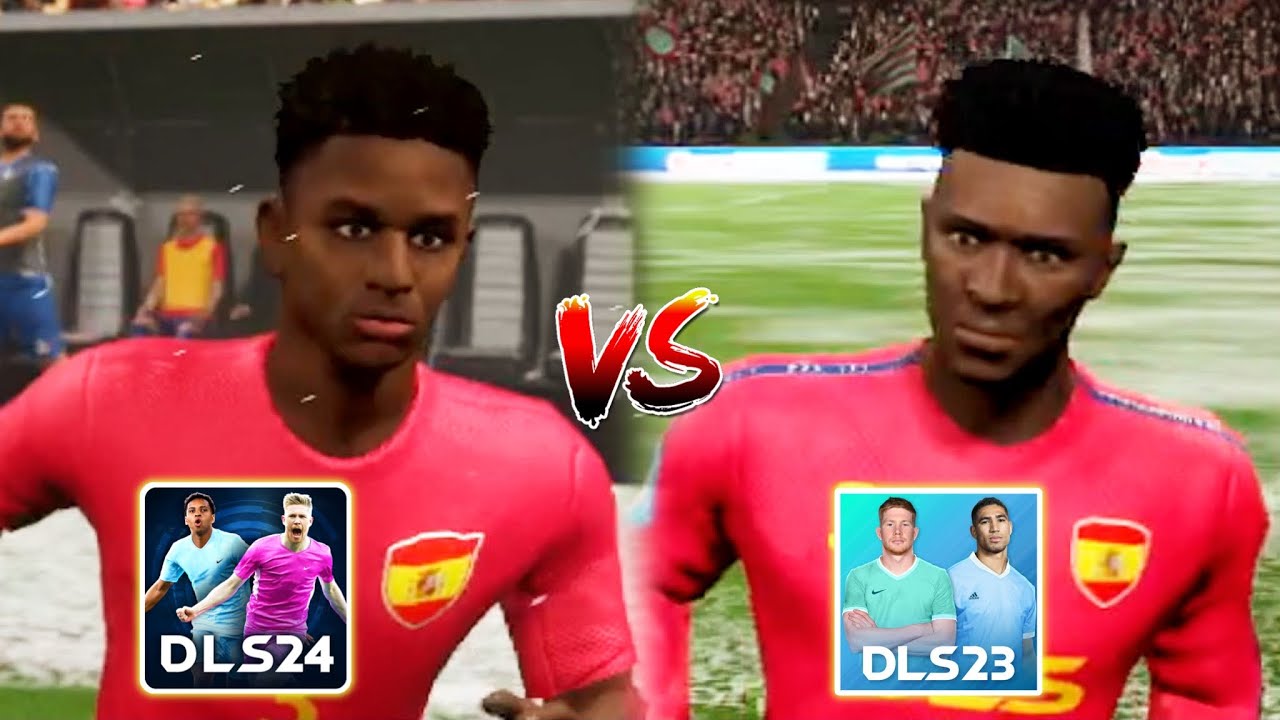 DLS 24 vs DLS 23 - Faces Comparison | [EPISODE 2] | Dream League Soccer ...