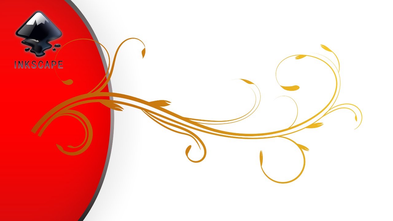 Speedart - Inkscape Flourish - Basic Design - YouTube