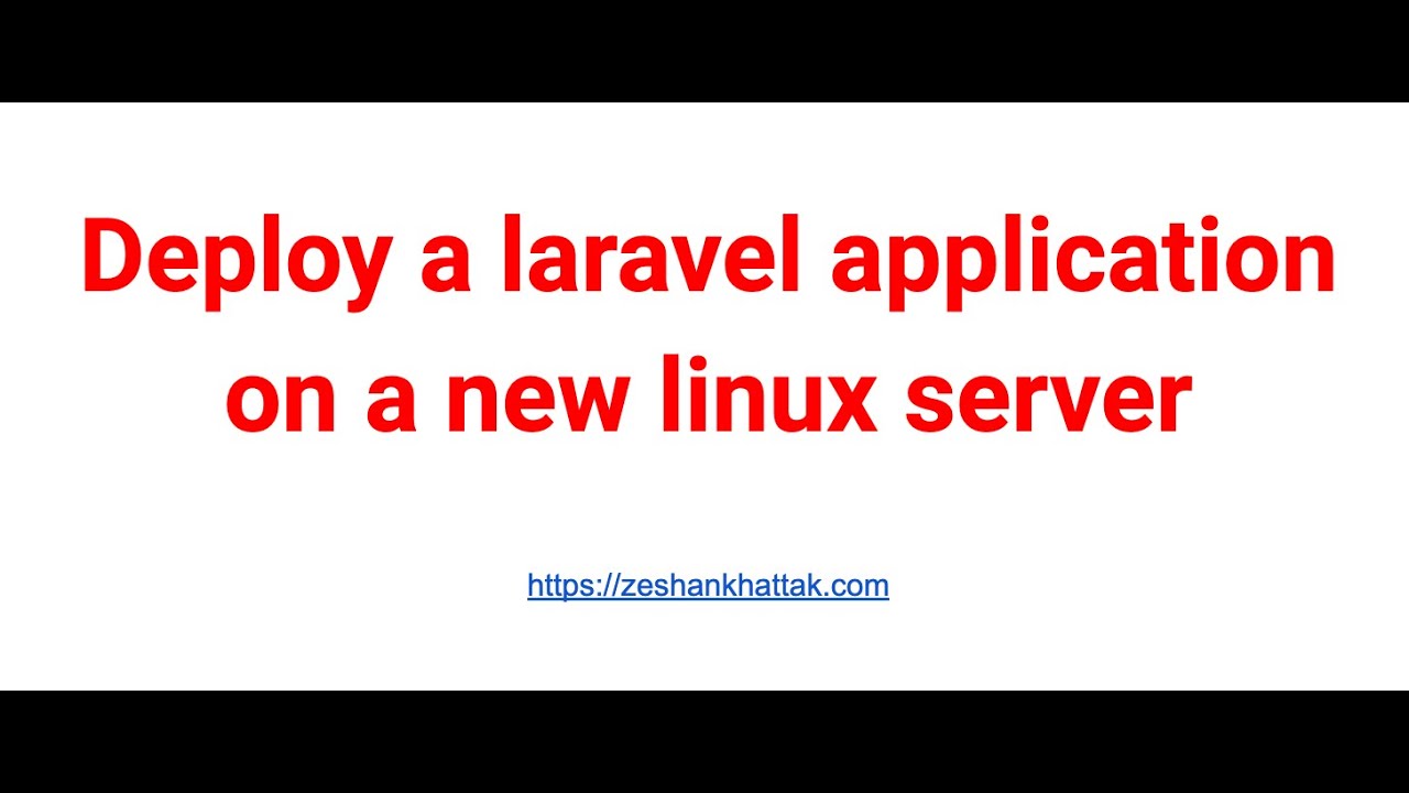 Class# 31: Deploy a laravel application on a new linux server - YouTube