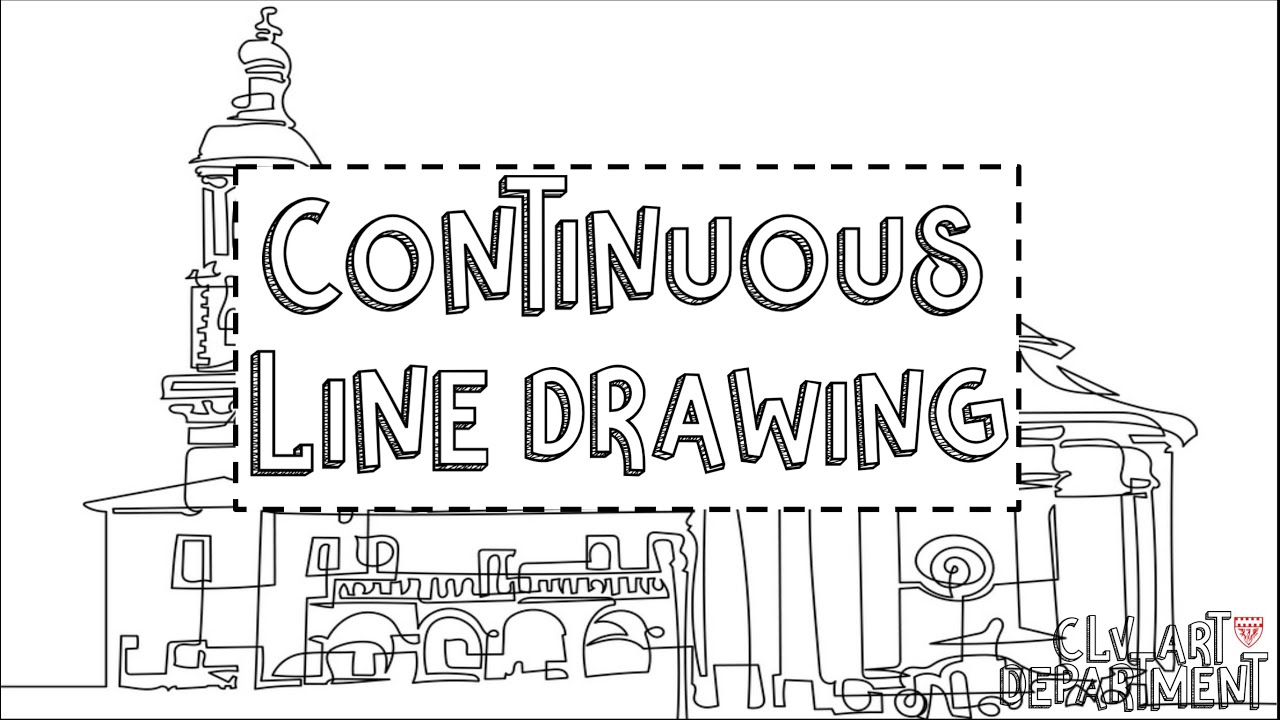 Continuous line drawing (Y8 Our Town project) - YouTube