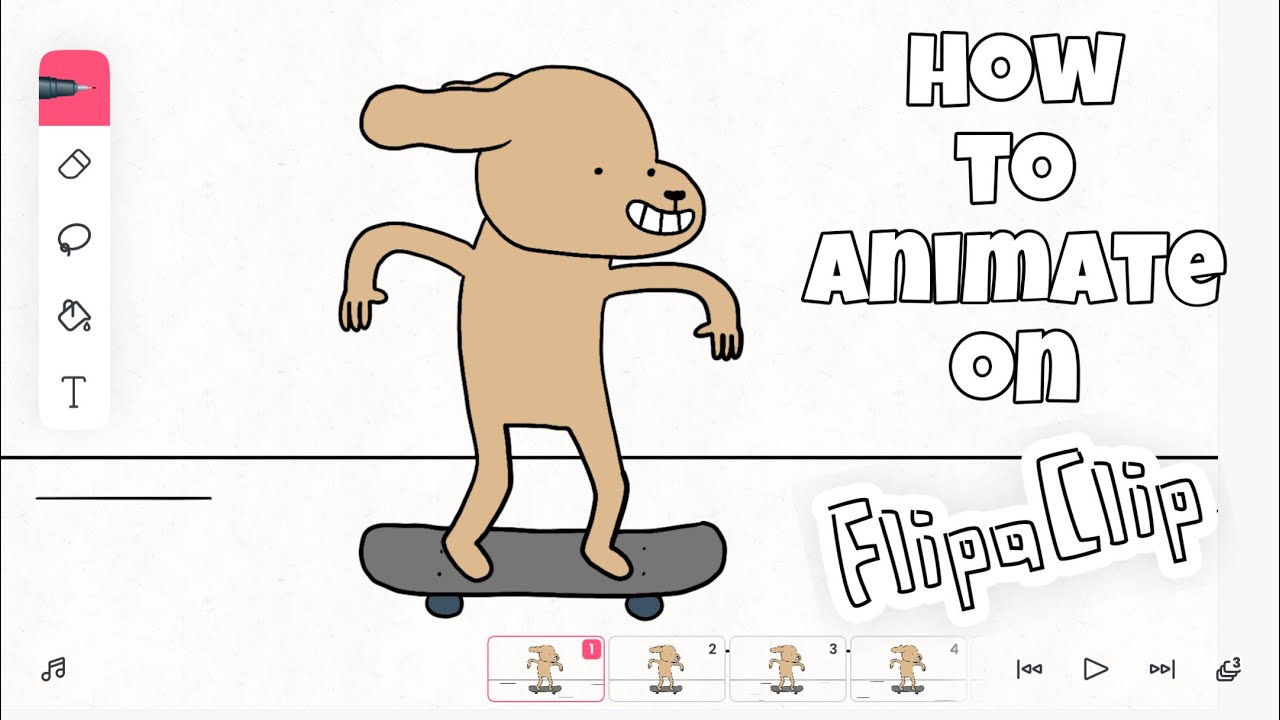 How To Make Skateboard Animation On FlipaClip - YouTube
