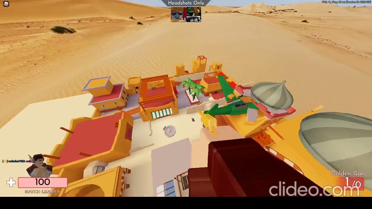 SANDTOWN GOLDEN GUN TRICKSHOT!!!! | Roblox Arsenal | - YouTube