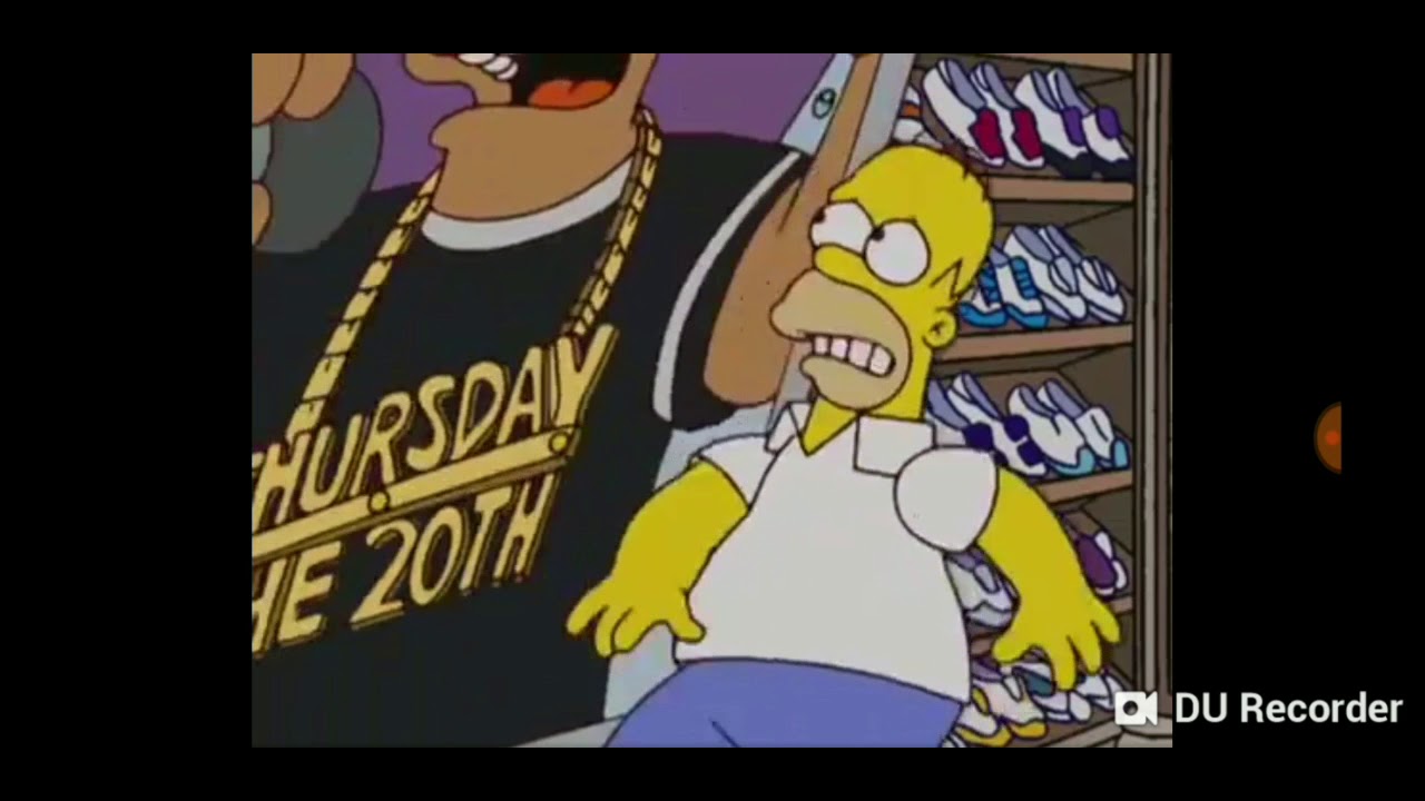 Homer tries to be cool. Fails miserably - YouTube