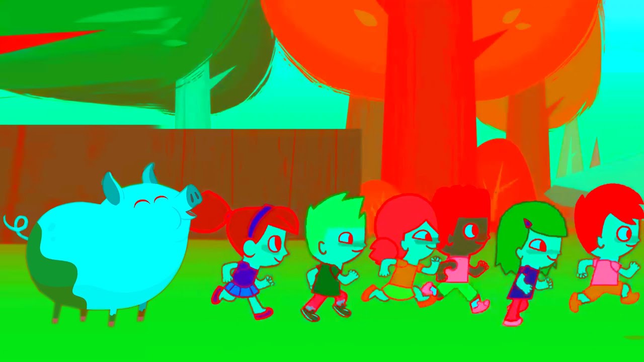 Oink Pig Piggg Run! Runnn Super Simple Song pitch Effects (Sponsored by ...