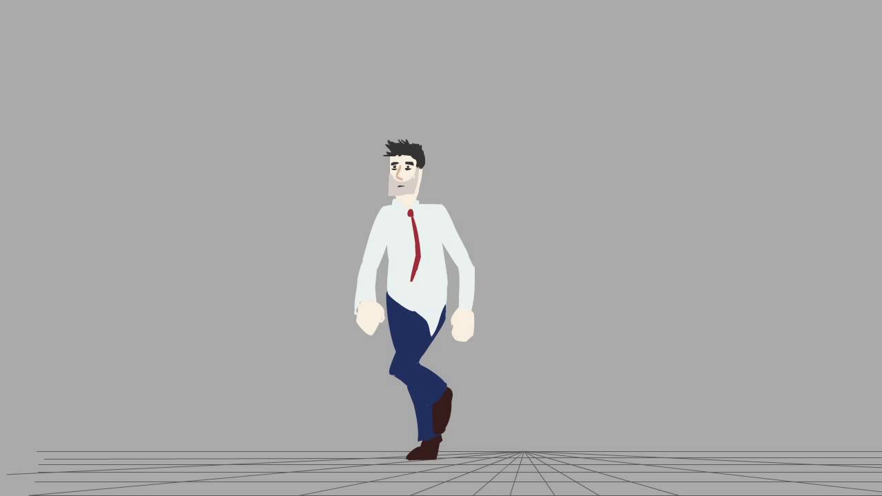 Three Quarter walk cycle 2 - YouTube