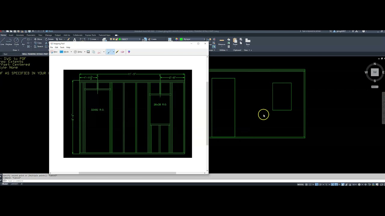 AUTOCAD: WALL OPENINGS - YouTube