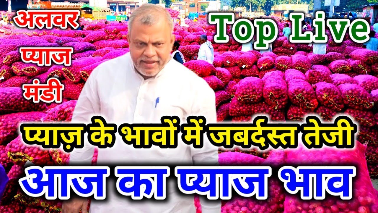 पप्पू भाई प्रधान अलवर प्याज़ मंडी का भाव आज़,Alwar Pyaj Mandi Bhav ...