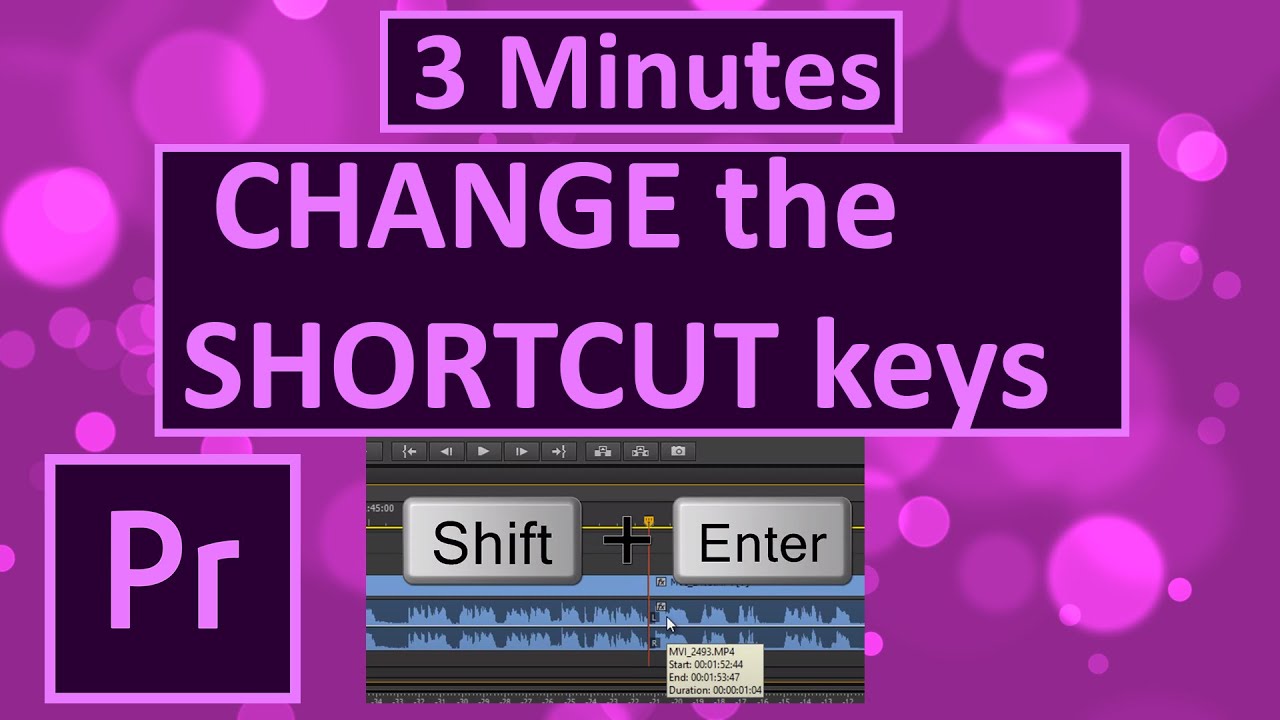 how to CHANGE the SHORTCUT keys in premiere pro cc - YouTube