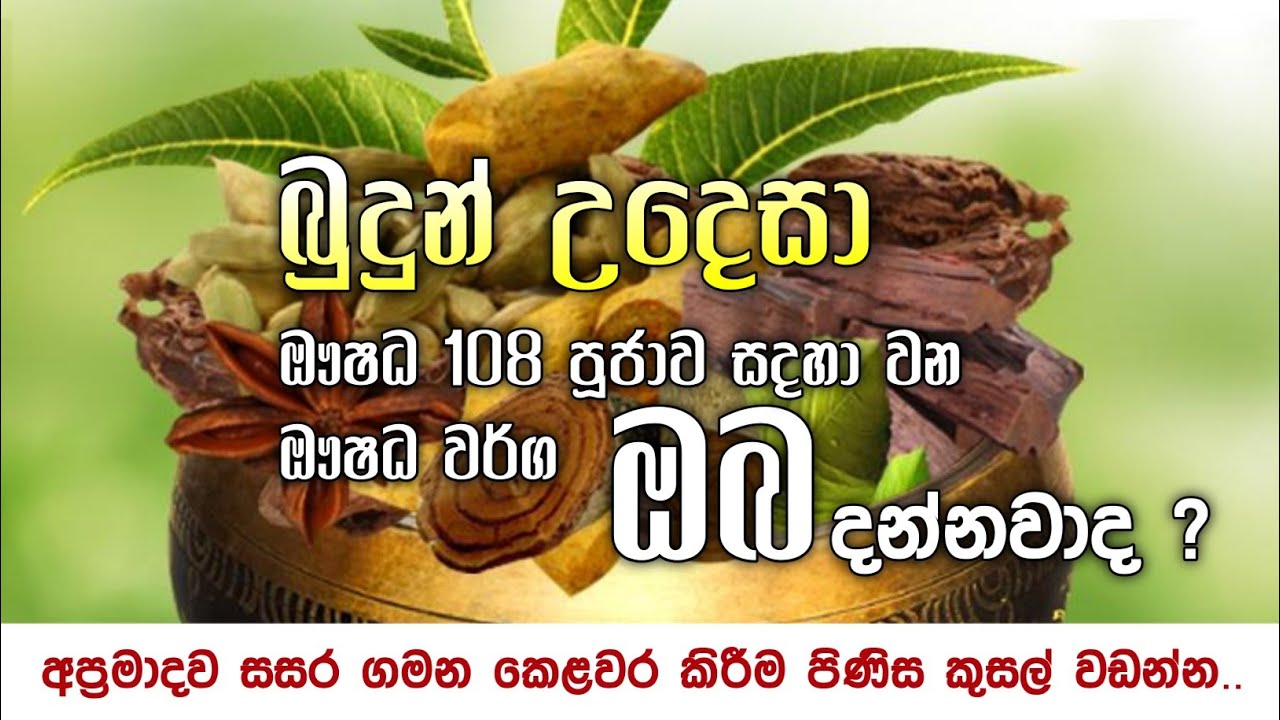 ඖෂධ 108 පූජාව | beheth poojawa | අෂ්ඨ ගිලන්පස පූජාව | අෂ්ඨපාන පූජාව ...