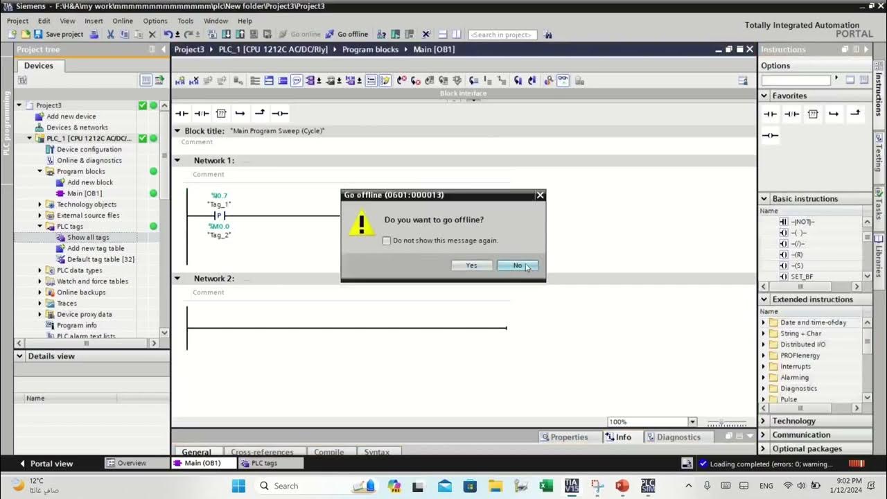 Positive and Negative edge in Tia Portal V15 - YouTube