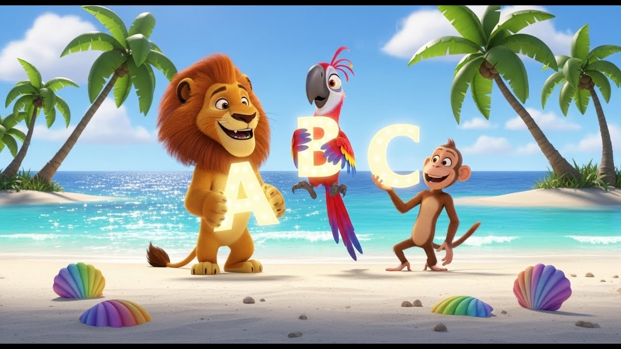 ABC Island of Talking Animals 🏝️🦁🐵 | Learn ABC for Kids | Alphabet ...