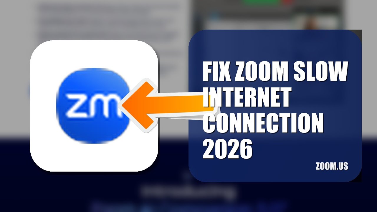 How To Fix Zoom Slow Internet Connection 2026 - YouTube