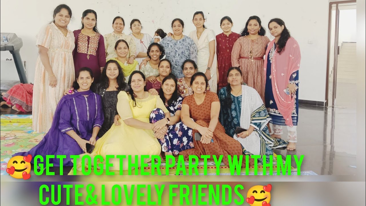 Get-together party in my ezdan compound #sneha jyothsna videos #spl ...