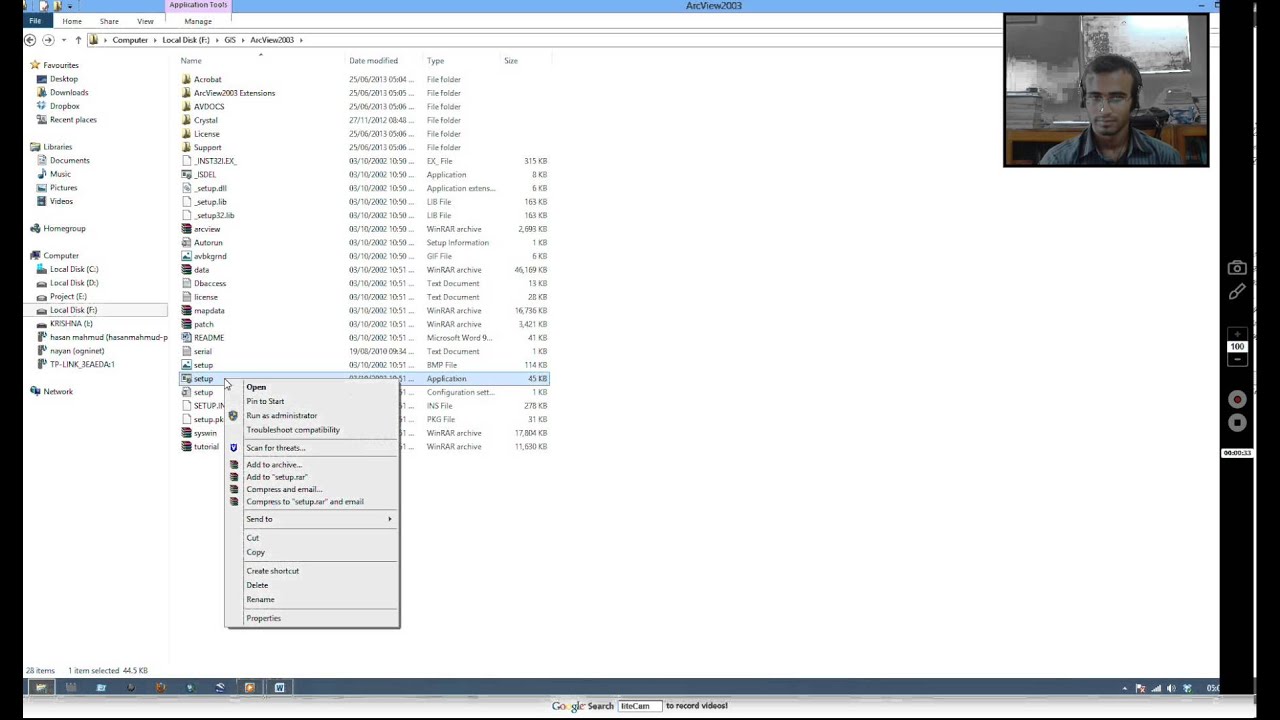 How to install the ArcView GIS 3 3 - YouTube