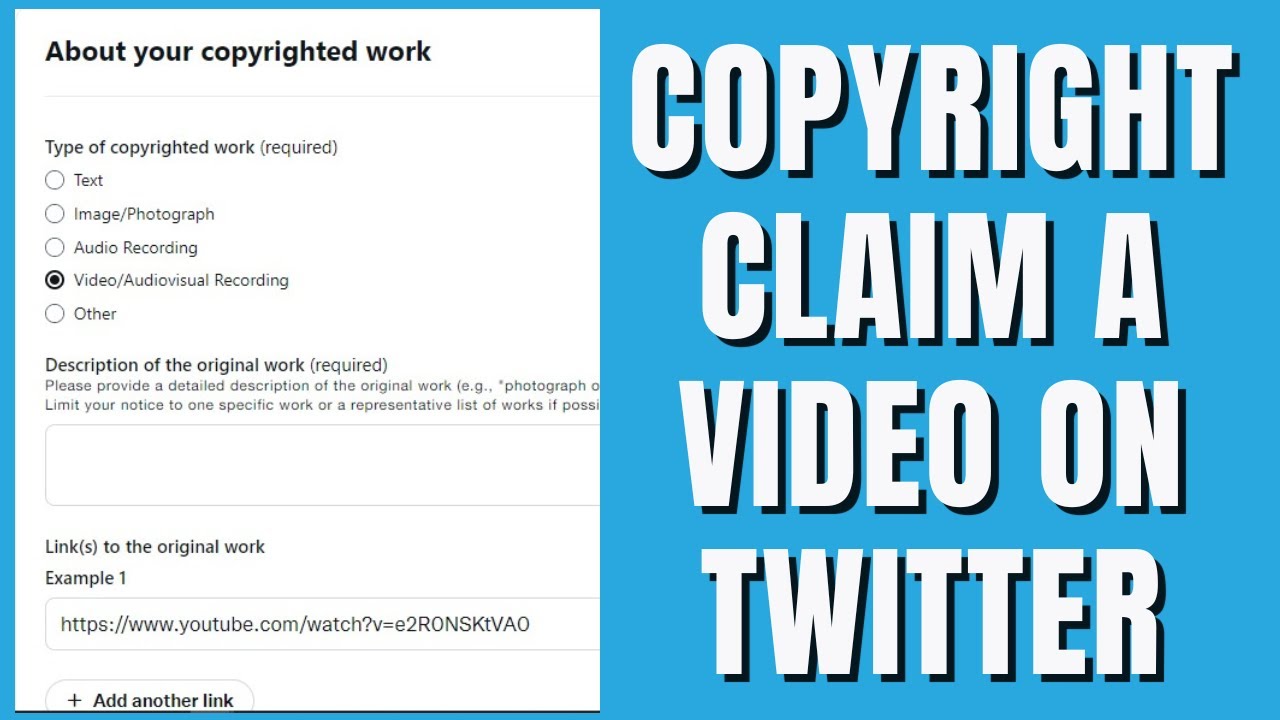 How To Copyright Claim a Video on Twitter - YouTube