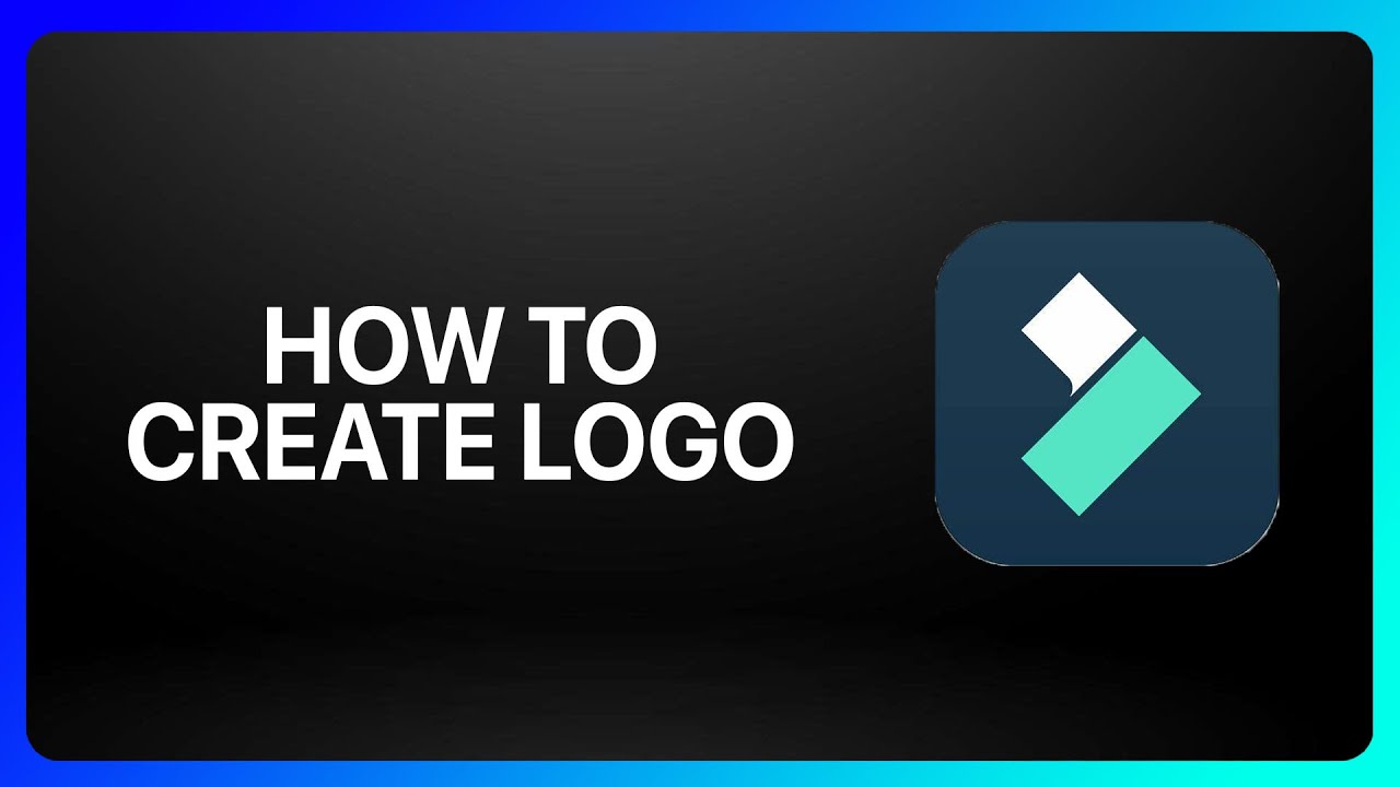 How To Create Logo In Filmora Tutorial - YouTube
