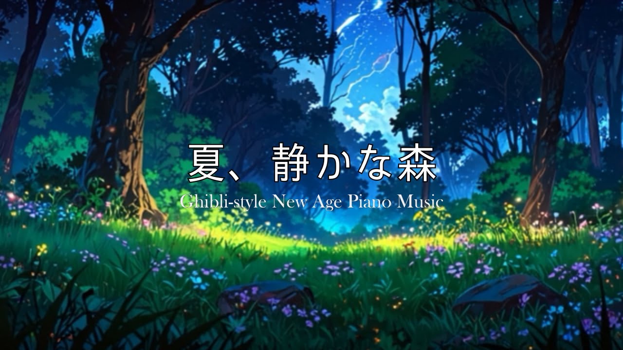 🌙 Calm Summer Night | Relaxing Break with Piano Music | Focus ...