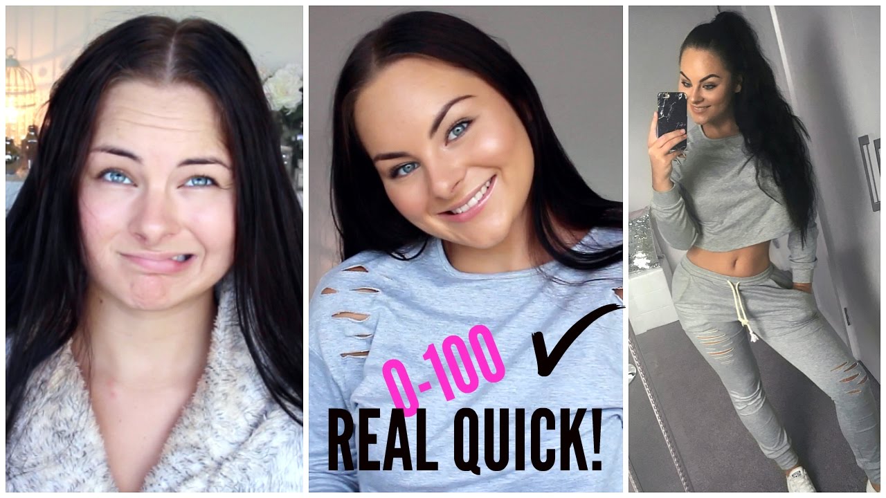 Get Ready with Me in 10 MINS ♡ How to get from 0-100 REAL QUICK! - YouTube