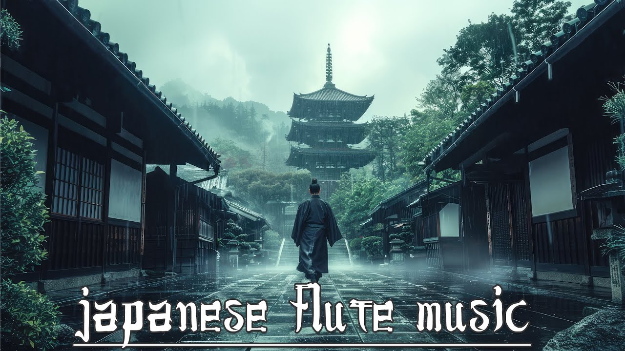 Relax in the Rain with Calm Music - Japanese Zen Music - Japanese Flute ...