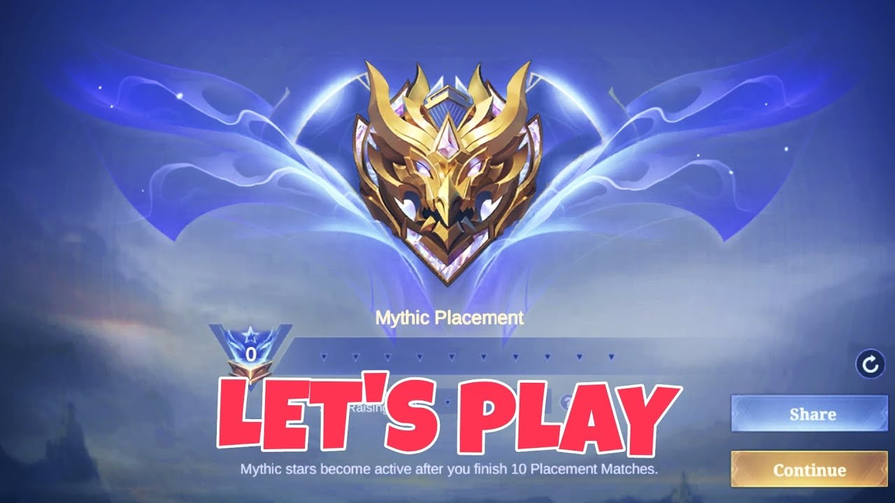 Mythic placement rank game / mlbb - YouTube
