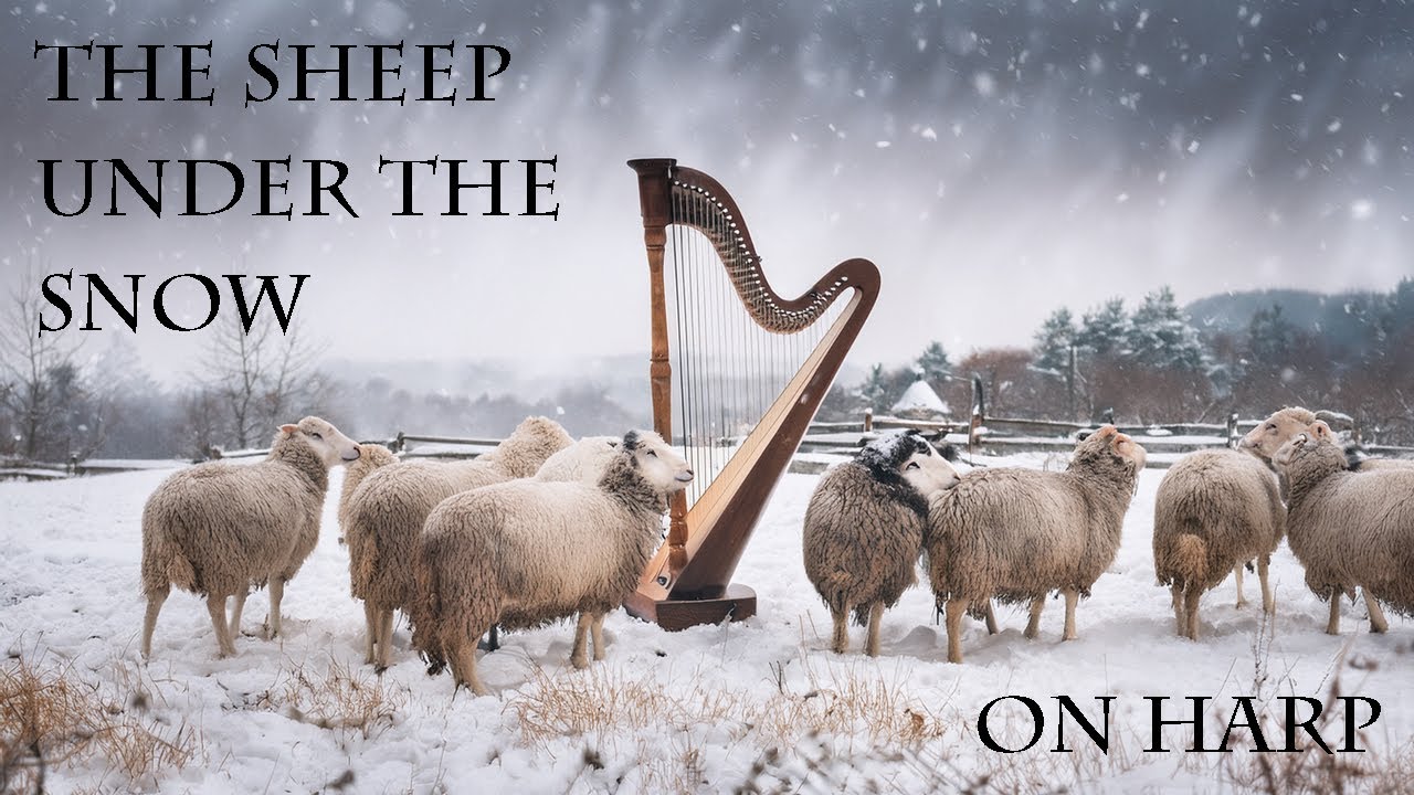The Sheep Under The Snow | Manx Ballad | Played On Harp - YouTube