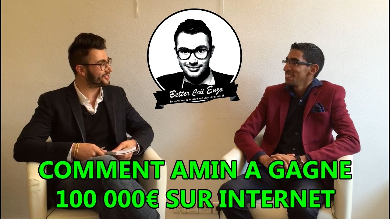 COMMENT AMIN A GAGNE 100 000€ SUR INTERNET - YouTube