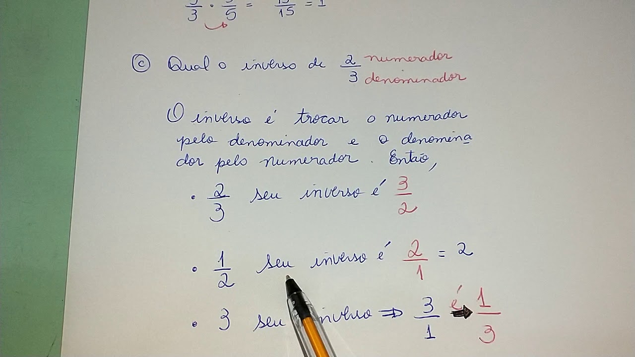 6 Ano - Inverso de um número - YouTube
