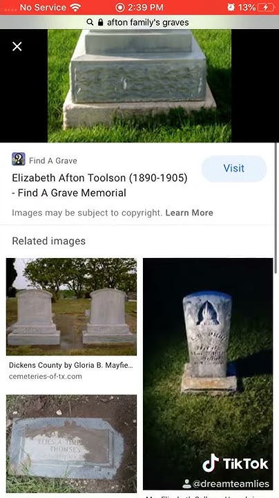 Afton family graves - YouTube