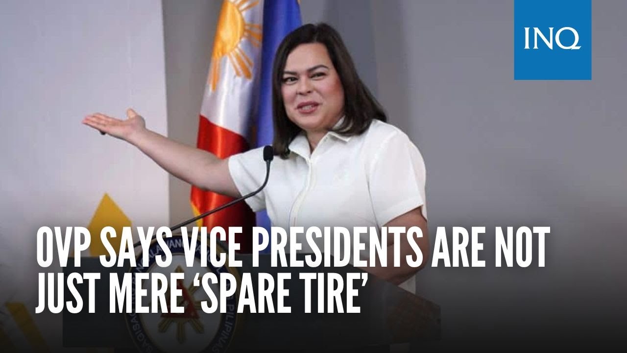 OVP says vice presidents are not just mere ‘spare tire’ - YouTube